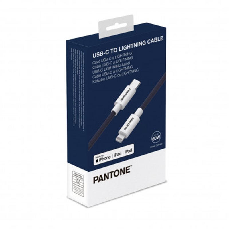 PANTONE PT-CTL002-5N CAVO USB-C LIGHTNING 1.5MT BLU NAVY